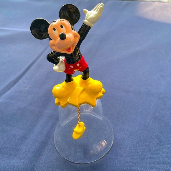 Disney | Other | Disney Mickey Mouse Glass Crystal Bell | Poshmark